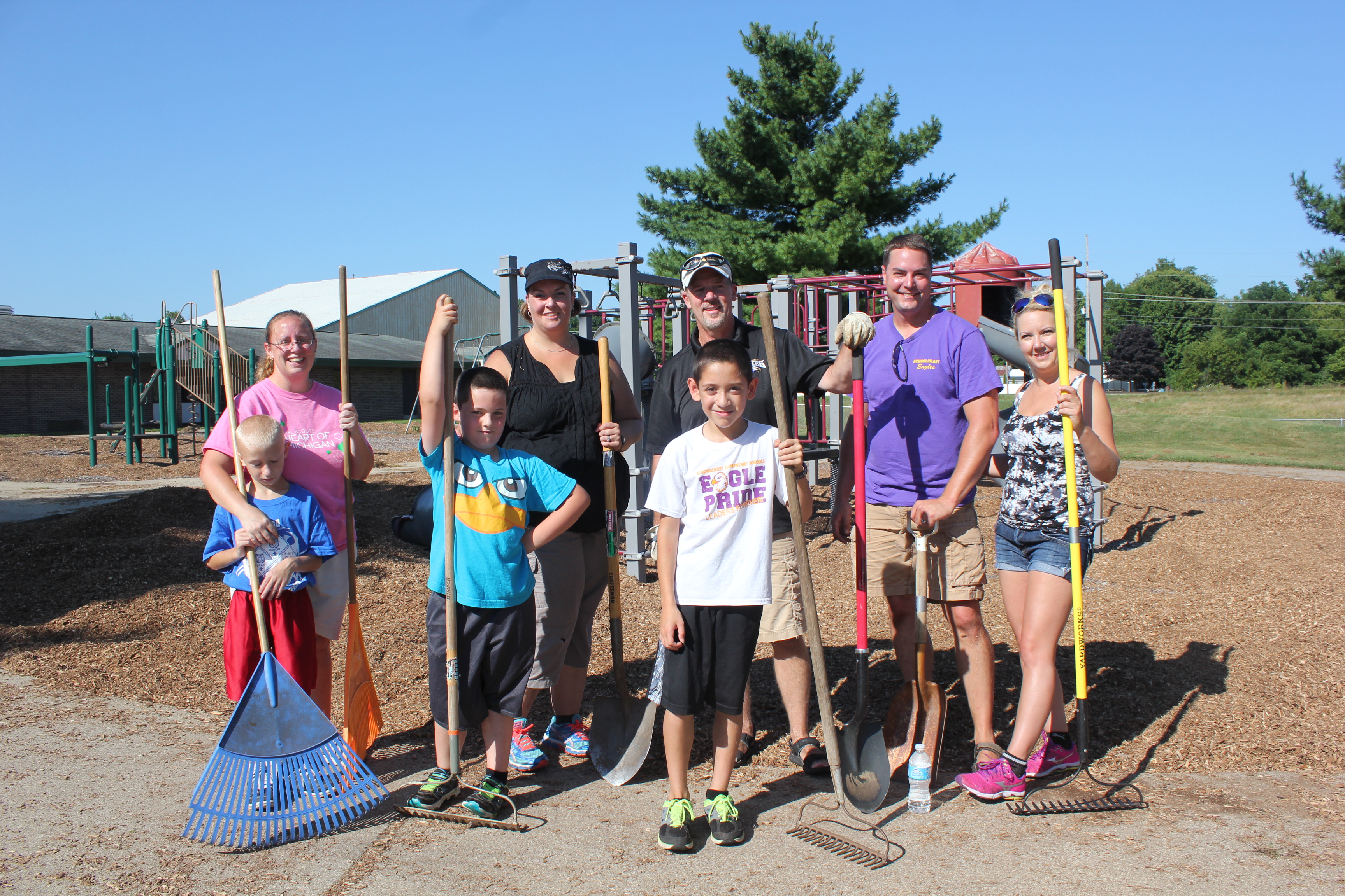 Cleanup at Schoolcraft Schools' Playgrounds | South County News